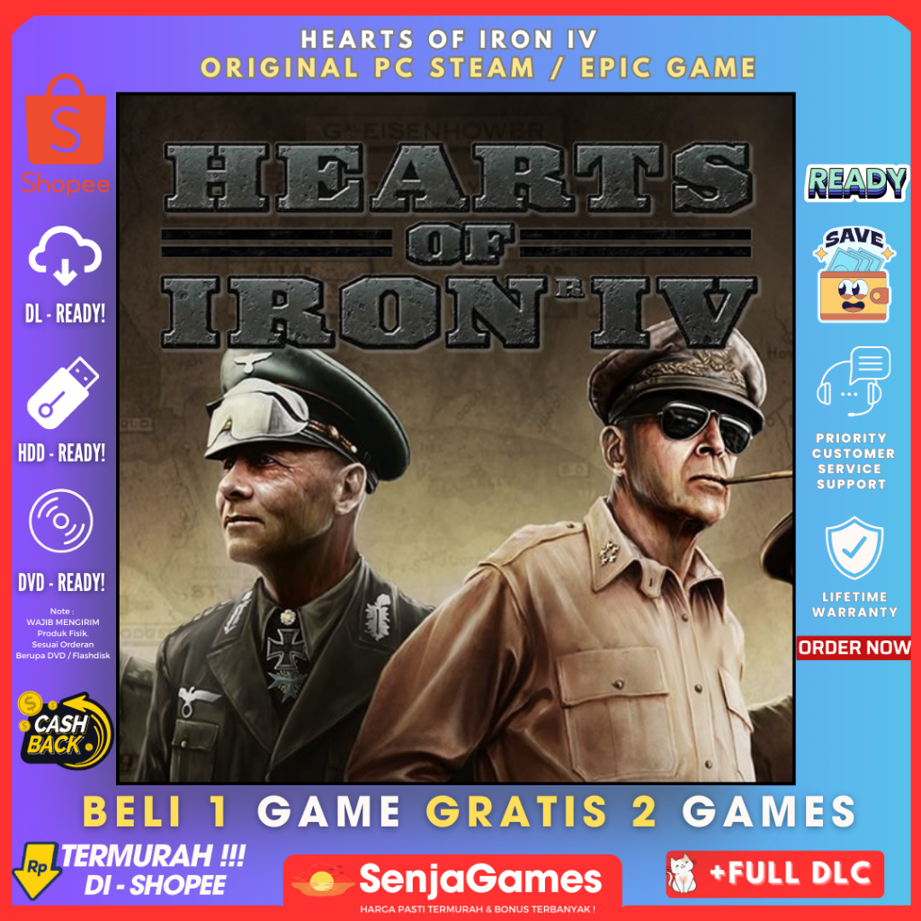 Jual Hearts of Iron IV + DLC Original | Shopee Indonesia