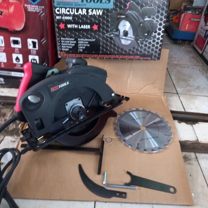 Jual MESIN SIRKEL SERKEL KAYU CIRCULAR SAW BESTTOOLS Gergaji Listrik 7 ...