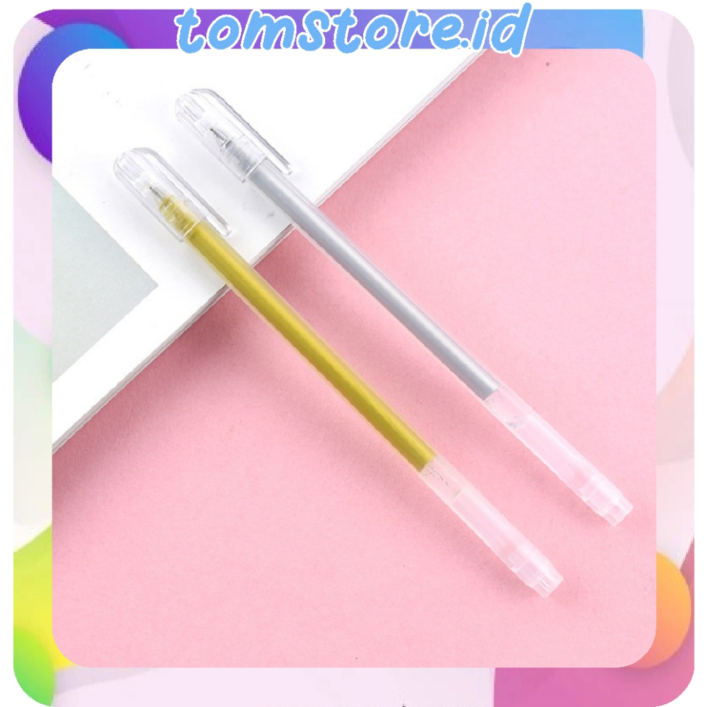 Jual TOMSTORE.ID Pulpen Tinta Warna Putih/Emas/Silver Gel Ink Pen ...