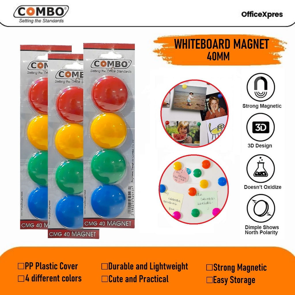Jual Magnet Papan Tulis / Maghnet Papan Whiteboard 40mm Combo / Magnet ...