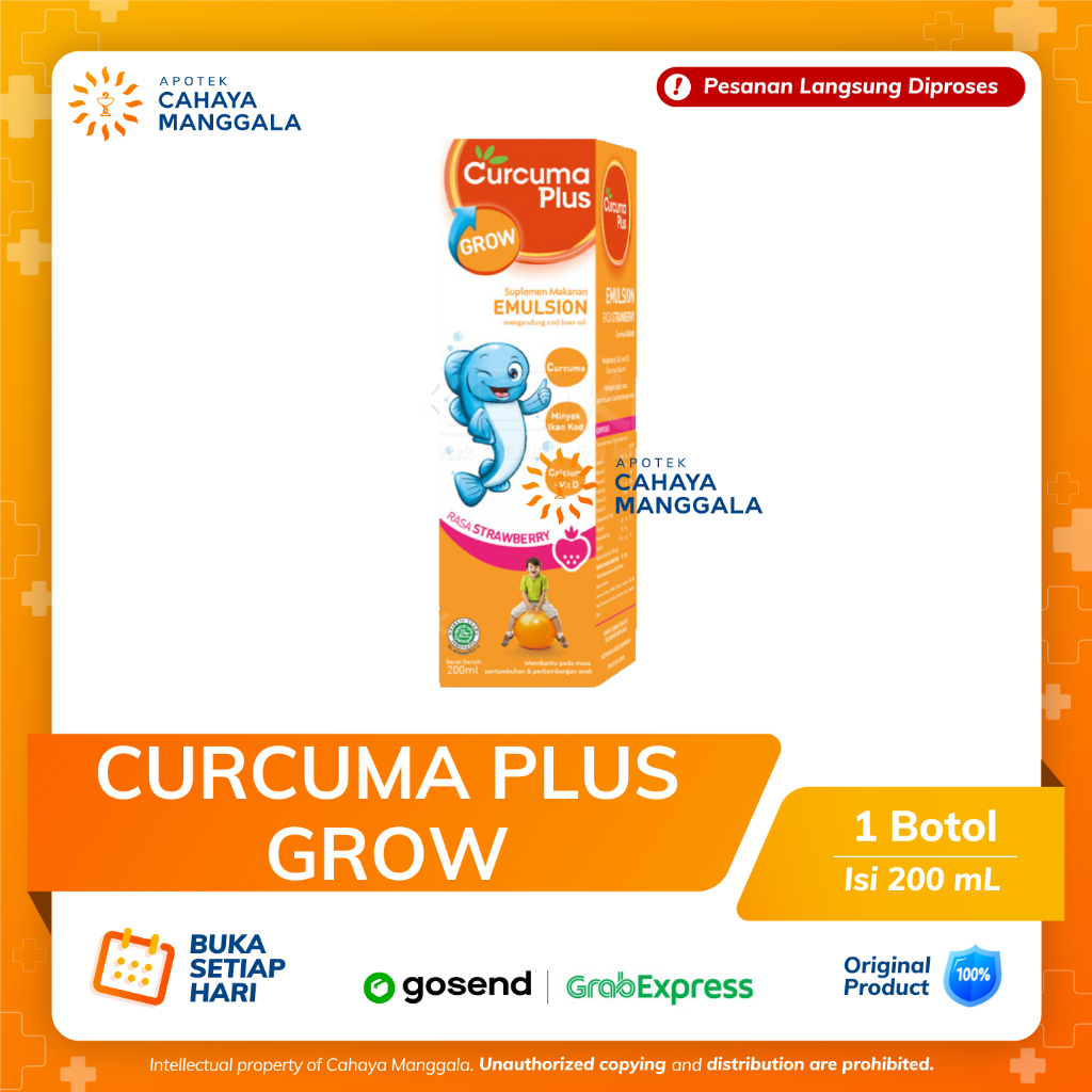 Jual CURCUMA PLUS GROW EMULSION 200 ML | Shopee Indonesia