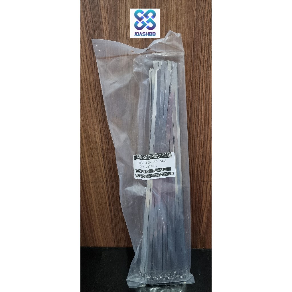 Jual Kabel Ties Stainless #304 isi 100bh 4.6x100-150-200-250-300-350 ...