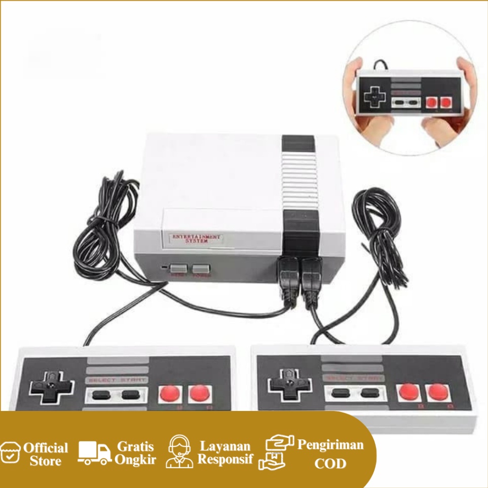 Jual Hfp Nintendo NES Clone 62 Game Retro Mini Game Built in 62 Classic ...