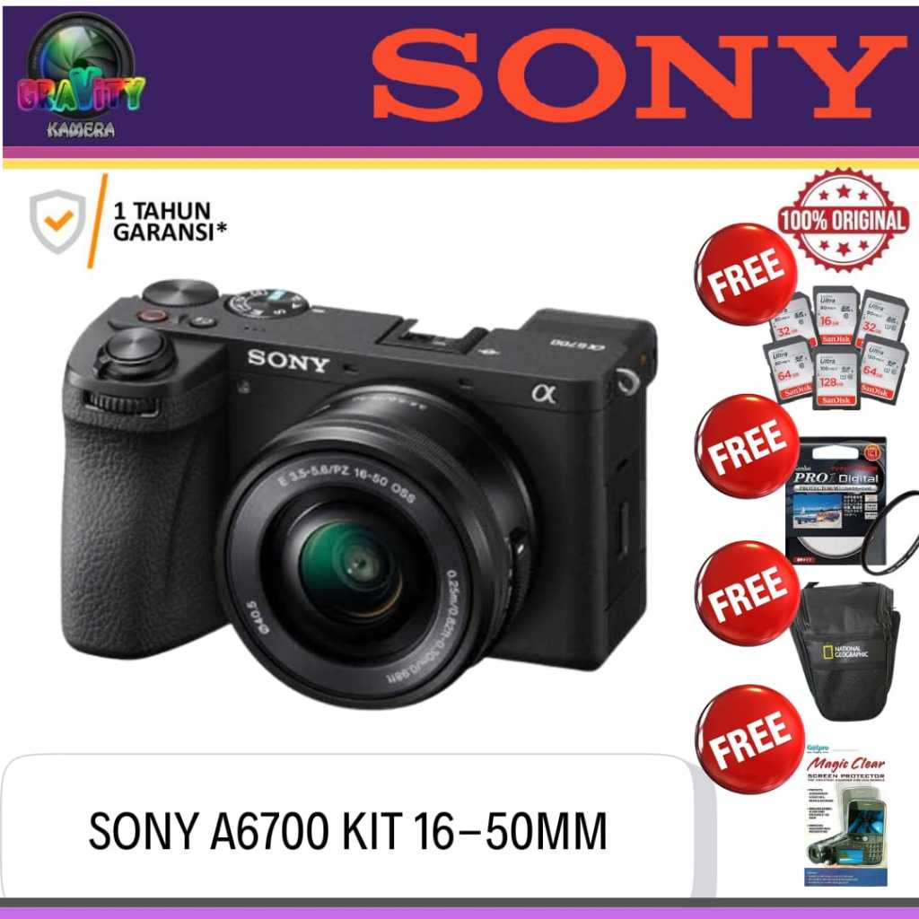 Jual SONY ALPHA A6700 KIT 16-50MM MIRRORLES / SONY A6700 KIT 16-50MM ...