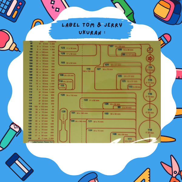 Jual Label Tom And Jerry / Label Nama / Stiker Label T&J/ Lebel T&J ...