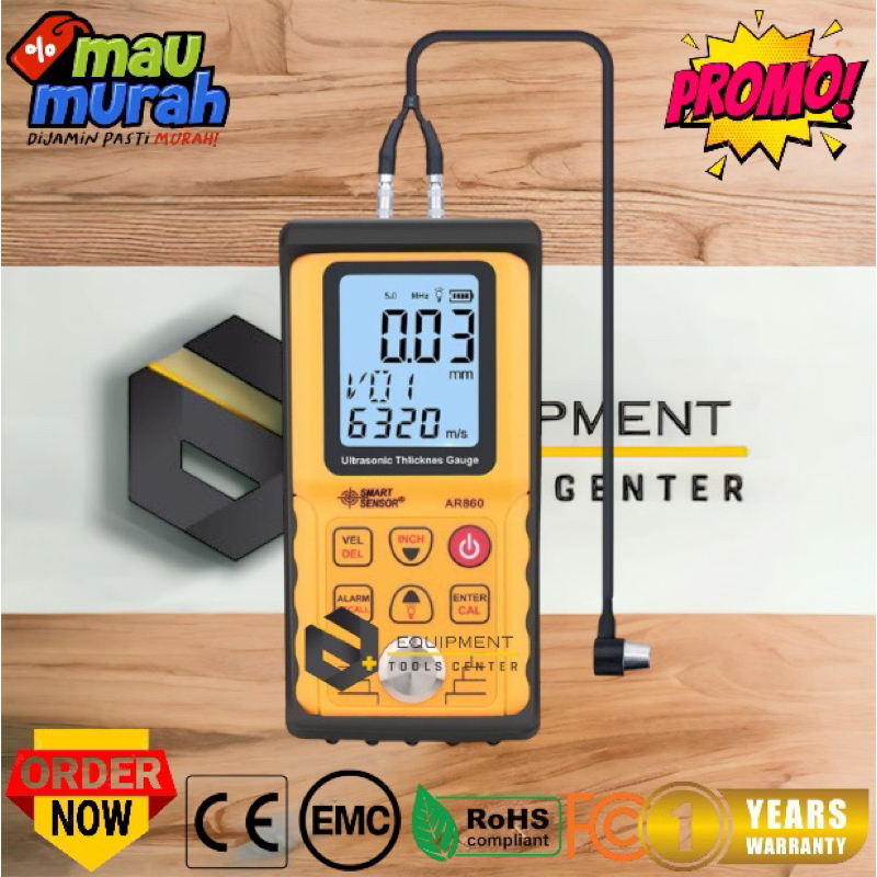 Jual Ultrasonic Thickness Gauge Smart Sensor AR860 Tester Ketebalan ...
