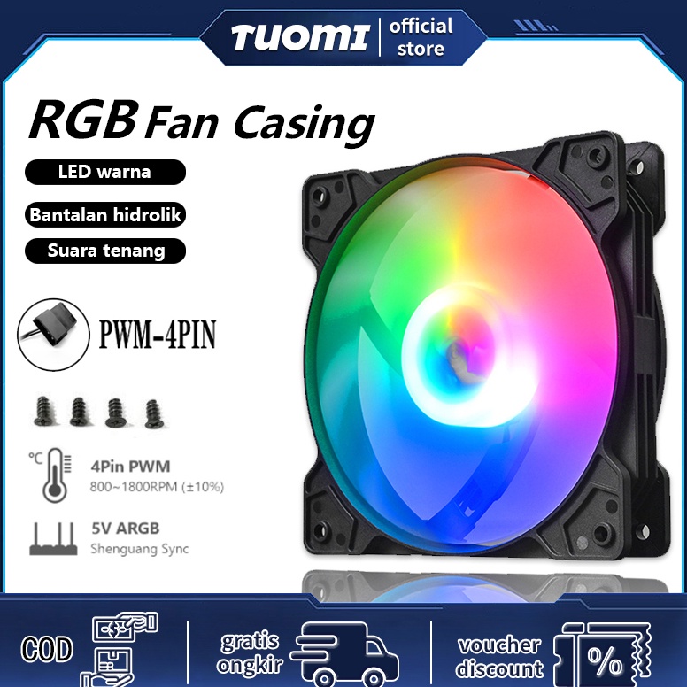Jual PAKET INSTAN TuomiCODFan Casing fan casing 12cm fan casing rgb ...