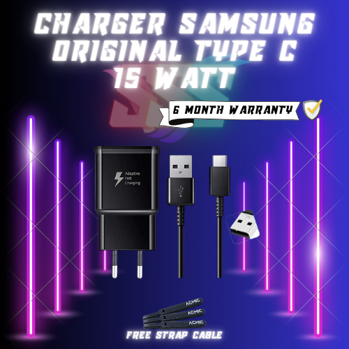 Jual Charger Samsung Type C 15W Fast Charging S10 A20 A30 A50 A51 M20 ...