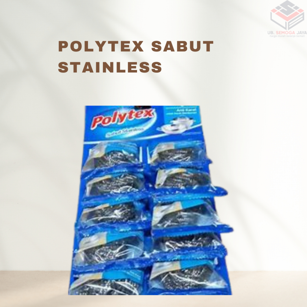 Jual Polytex Sabut Stainless Cuci Piring Anti Karat Dapur | Shopee ...