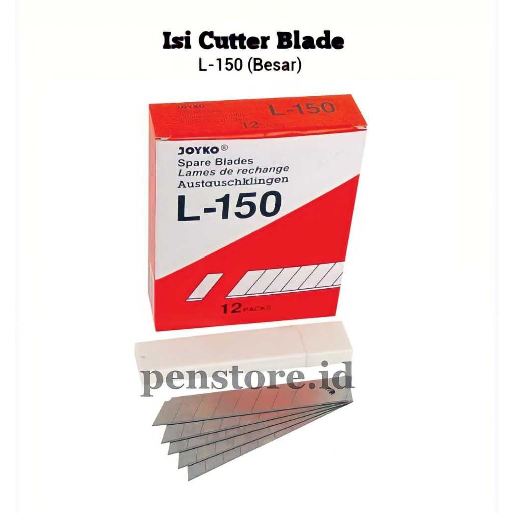 Jual (Tube = 5 pcs) Isi Cutter Besar L-150 Joyko (refill) | Shopee ...