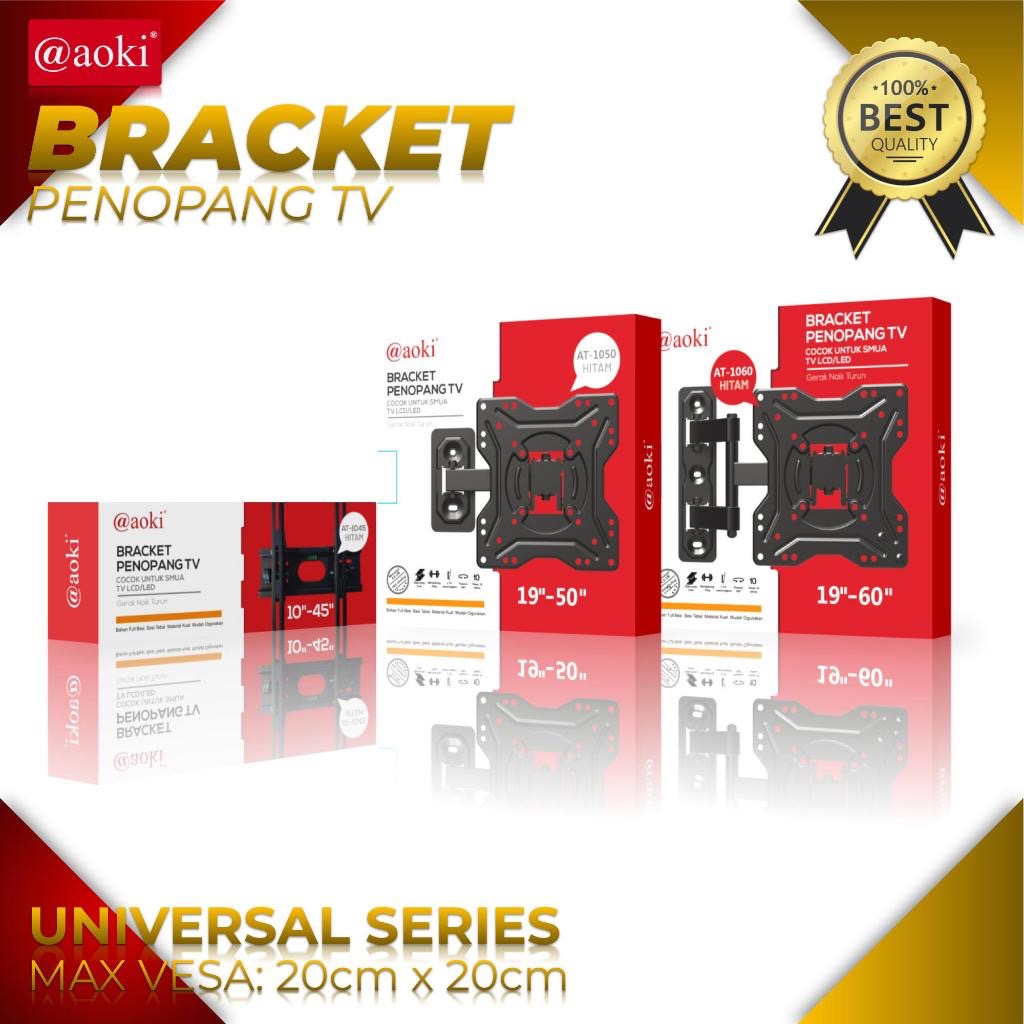 Jual AOKI Bracket TV Full Motion Swivel Arm untuk Televisi 19-50 Inci, Smart TV, LED LCD TV ...
