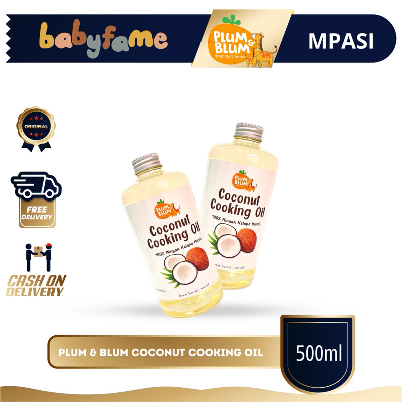 Jual PLUM & BLUM COCONUT COOKING OIL | 500ML | MINYAK KELAPA | Shopee ...