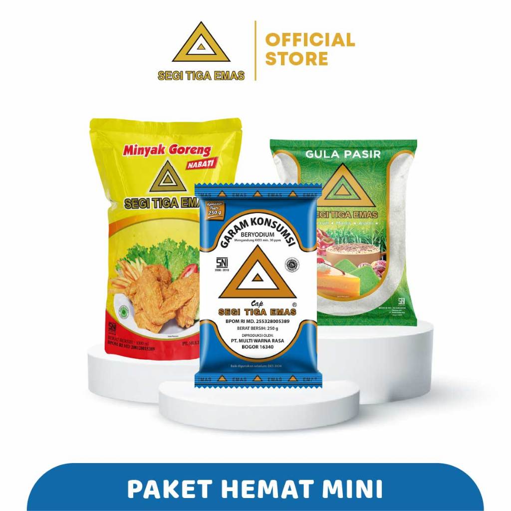 Jual Paket Hemat Mini Segi Tiga Emas | Shopee Indonesia