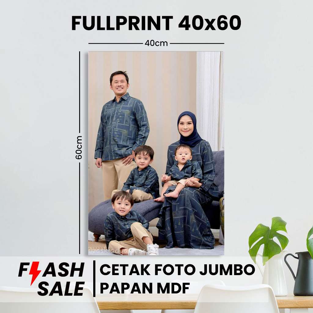 Jual CETAK FOTO PREWEDDING 16R JUMBO 40X60CM BINGKAI MDF (PREWED, WALL ...