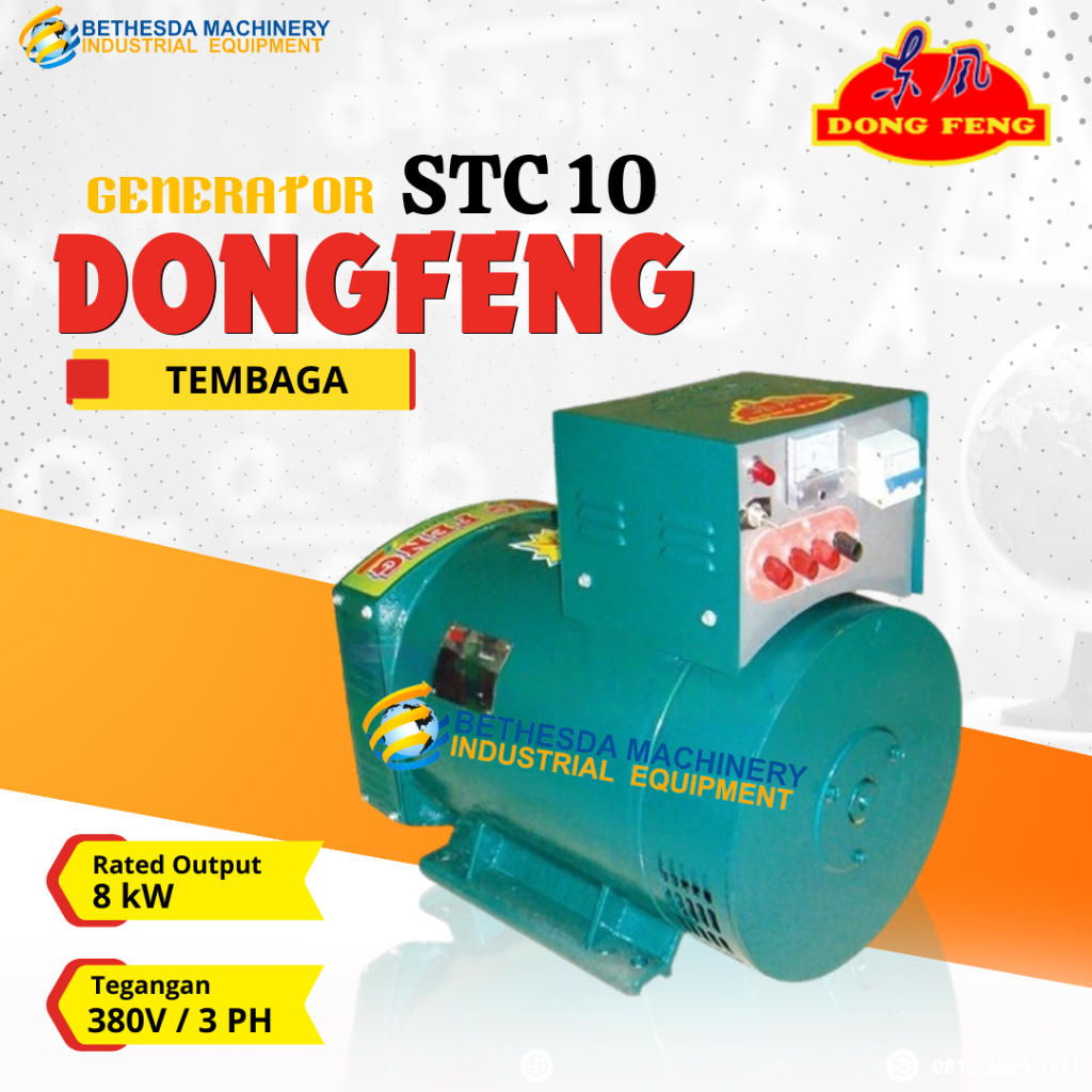 Jual Generator Dongfeng STC10 Alternator Dong Feng 10kVA Prima 3 Phase ...