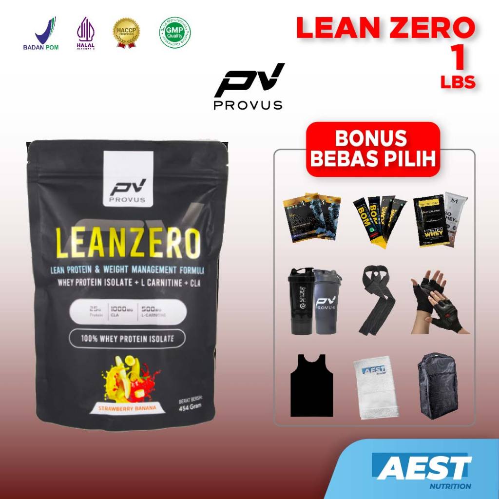 Jual Provus Lean Zero 1 lbs 450 gram Susu Whey Protein Isolate + Fat ...