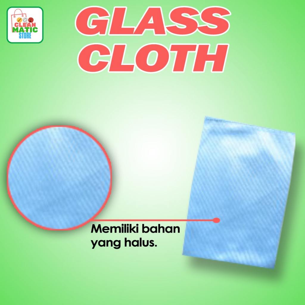 Jual Clean Matic - Kain Lap Glass Cloth - kain lap kaca | Shopee Indonesia