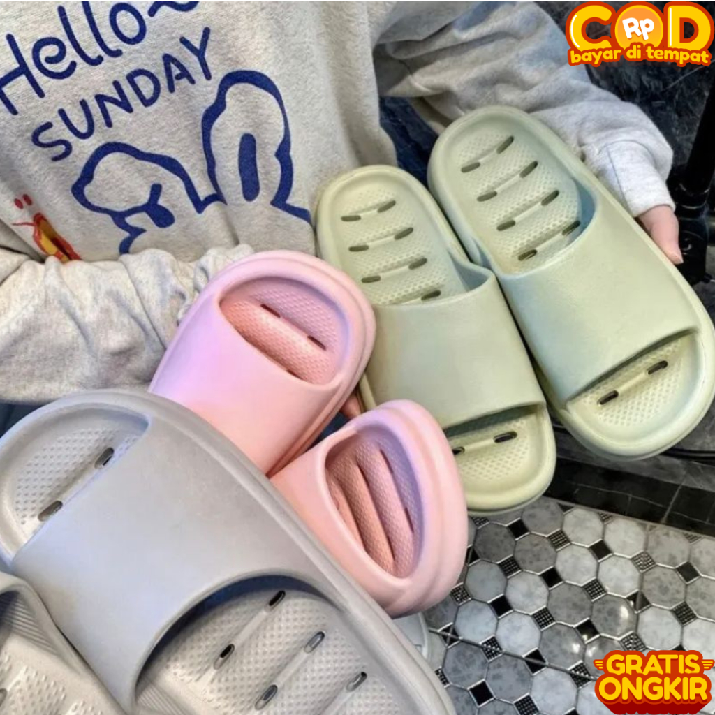 Jual LAROSE Sandal Rumah Wanita Kekinian Terbaru Sandal Rumah Anti Slip ...