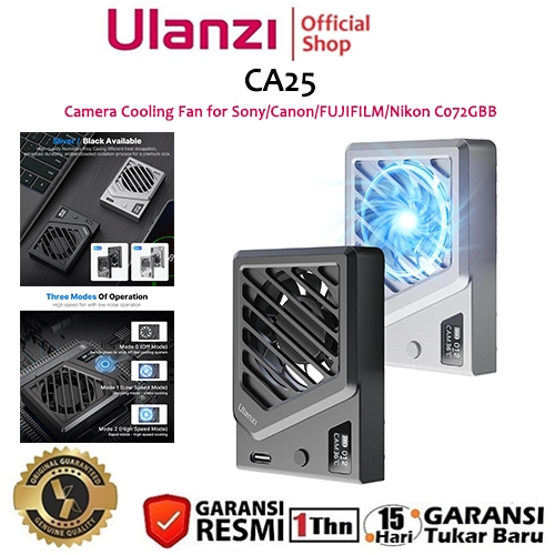 Jual Ulanzi CA25 Camera Cooling Fan for Sony,Canon,FUJIFILM,Nikon ...
