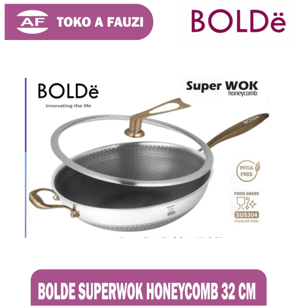 Jual BOLDE SUPERWOK HONEYCOMB 32 CM | Shopee Indonesia