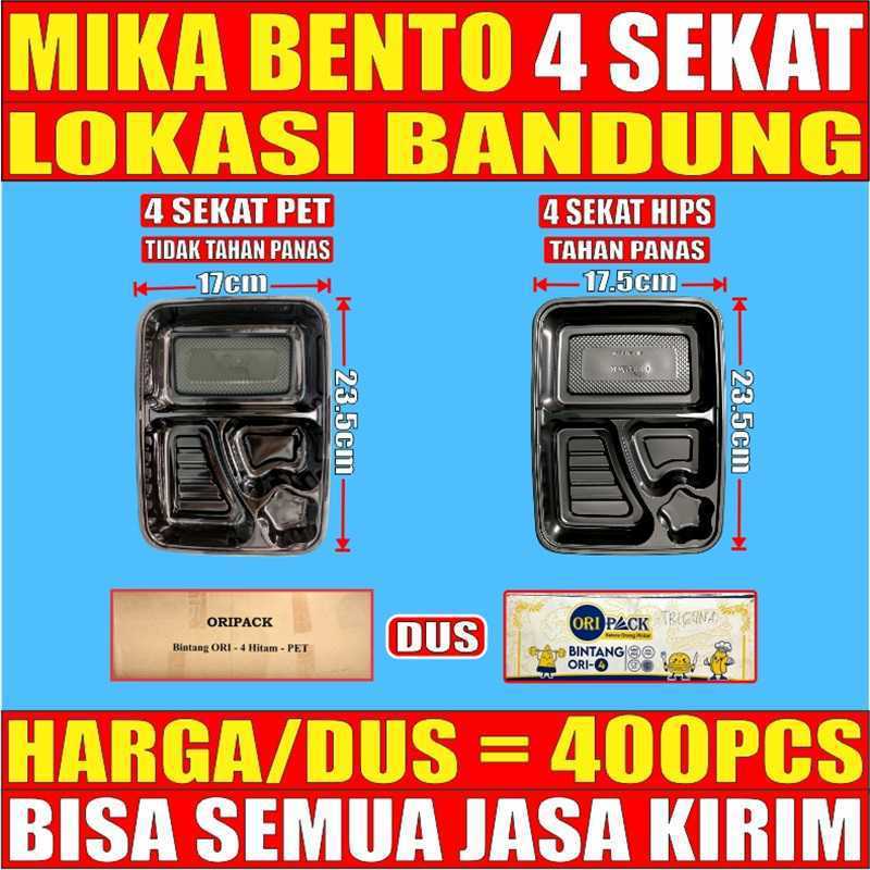 Jual Mika Bento Bintang Pet 4Sekat / Mika 5 Sekat Hips Per Dus Semua Js ...