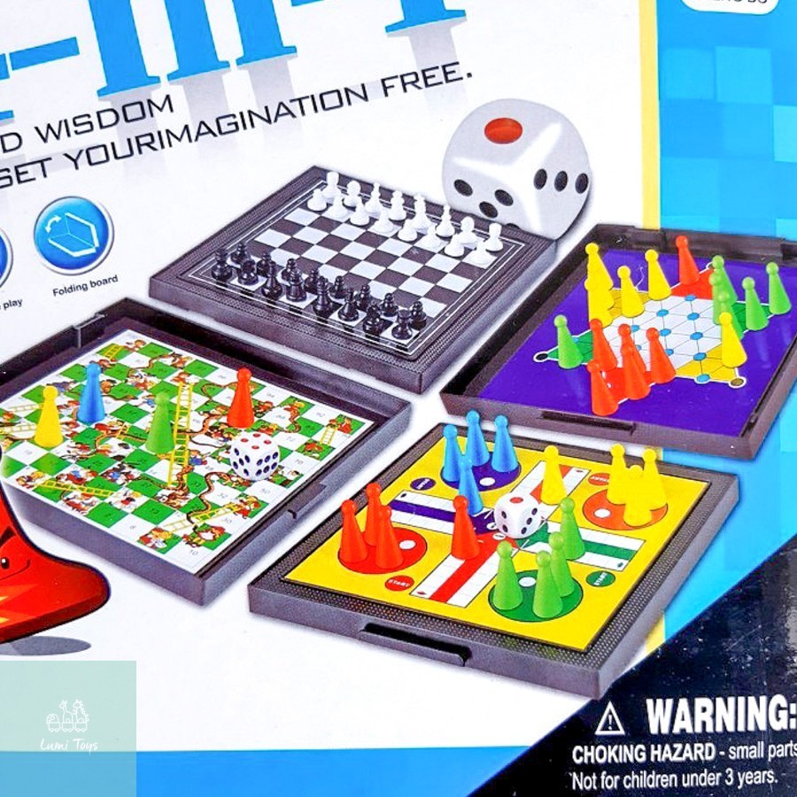 Jual Mainan Catur Ludo Halma 4 in 1 | Shopee Indonesia