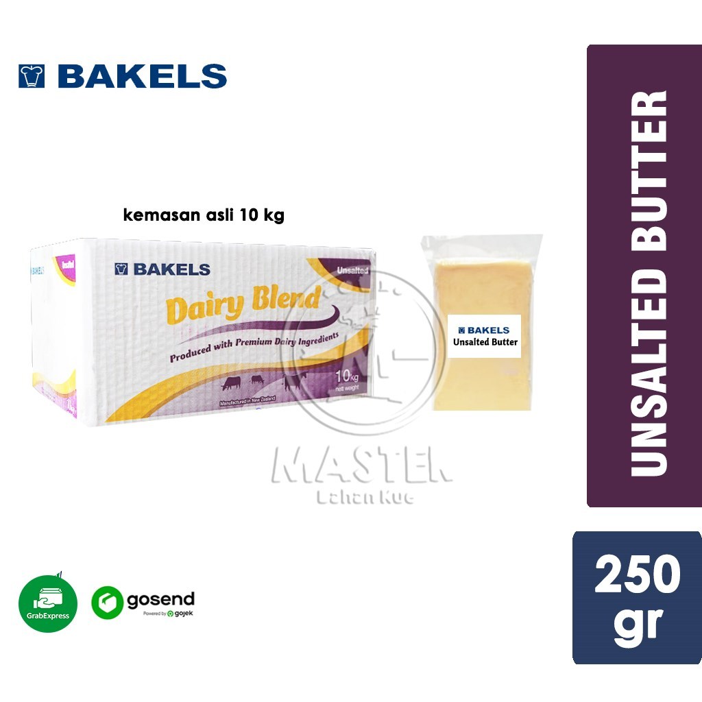 Jual Unsalted Butter Bakels Dairy Blend Repack 250 gr [KHUSUS INSTANT ... Jual Unsalted Butter Bakels Dairy Blend Repack 250 gr [KHUSUS INSTANT ...