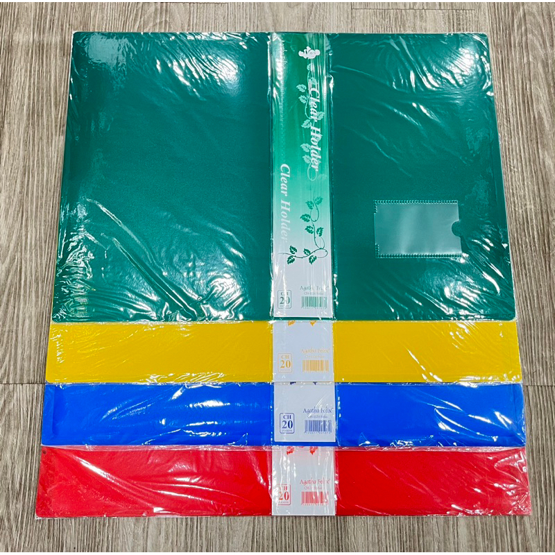 Jual Clear Holder Map Holder Document Keeper 20 dan 40 Pocket F4 Folio ...
