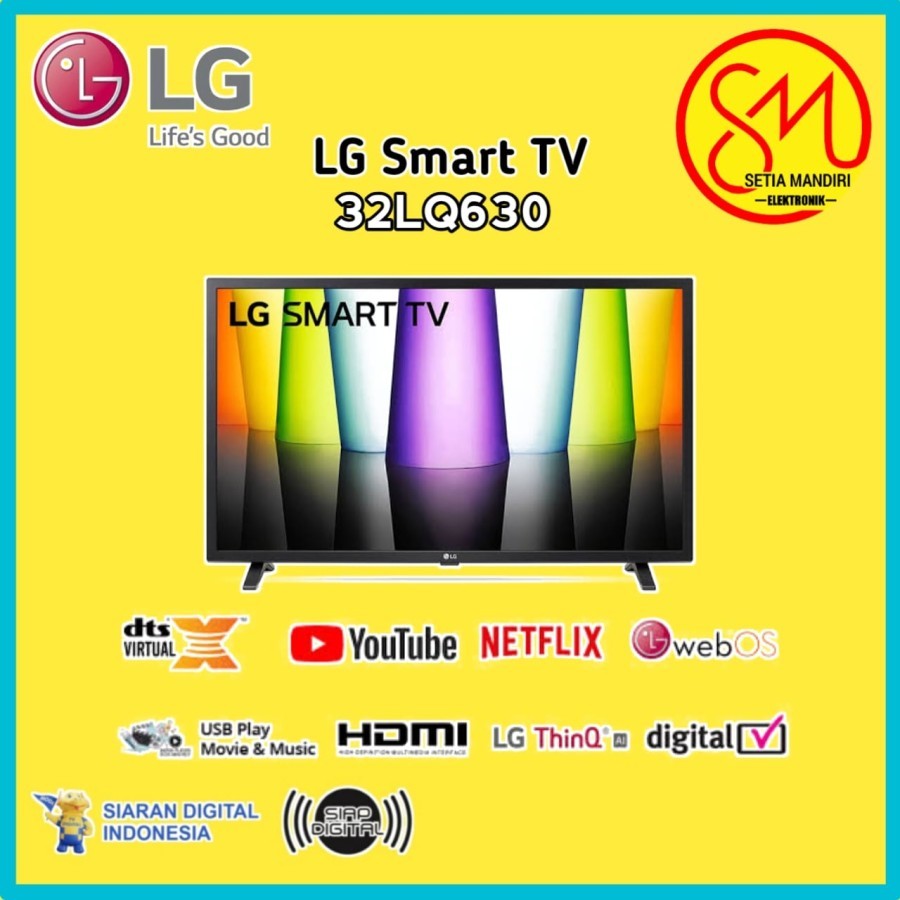 Jual LG 32LQ630 Smart TV 32 Inch HD Ready HDR Digital ThinQ 32LQ630BPSA ...