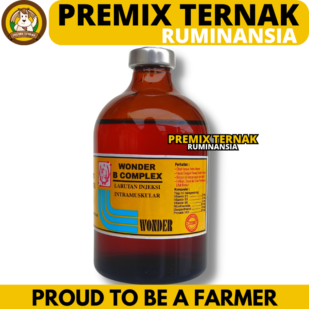 Jual WONDER B COMPLEX 100 ML - Vitamin B Komplek Hewan - Vit B Kompleks ...