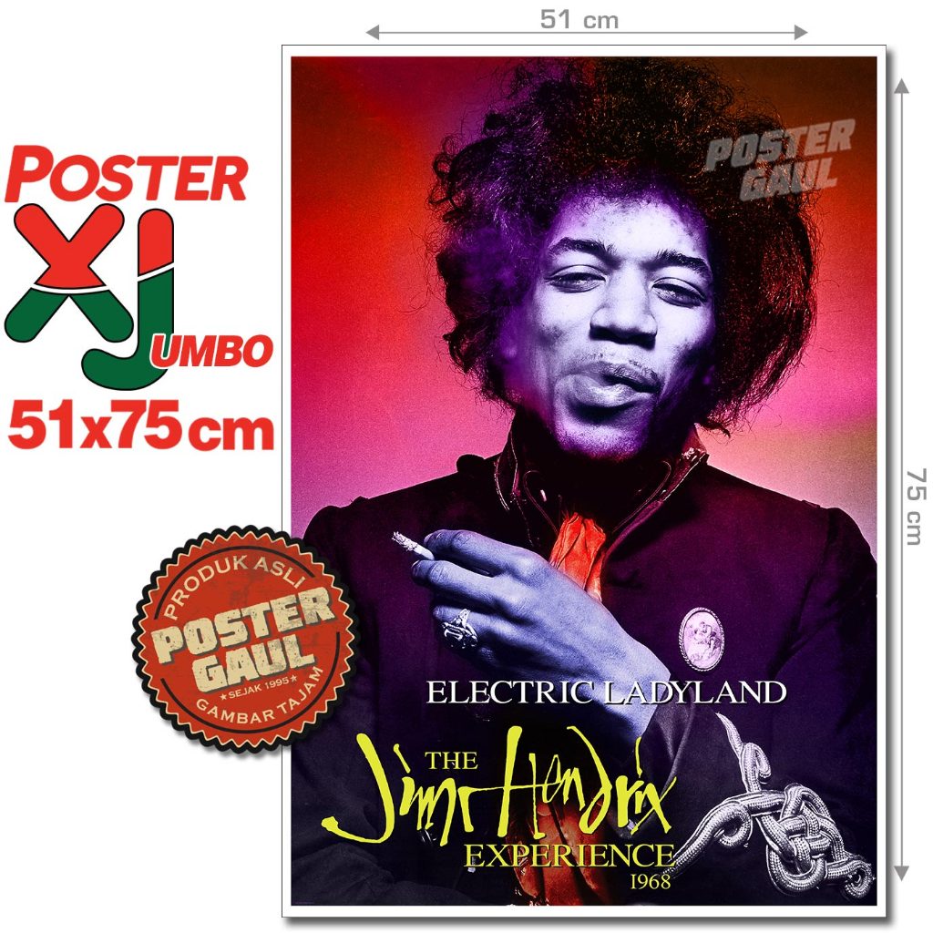 Jual Poster XJumbo THE JIMI HENDRIX EXPERIENCE : ELECTRIC LADYLAND # ...