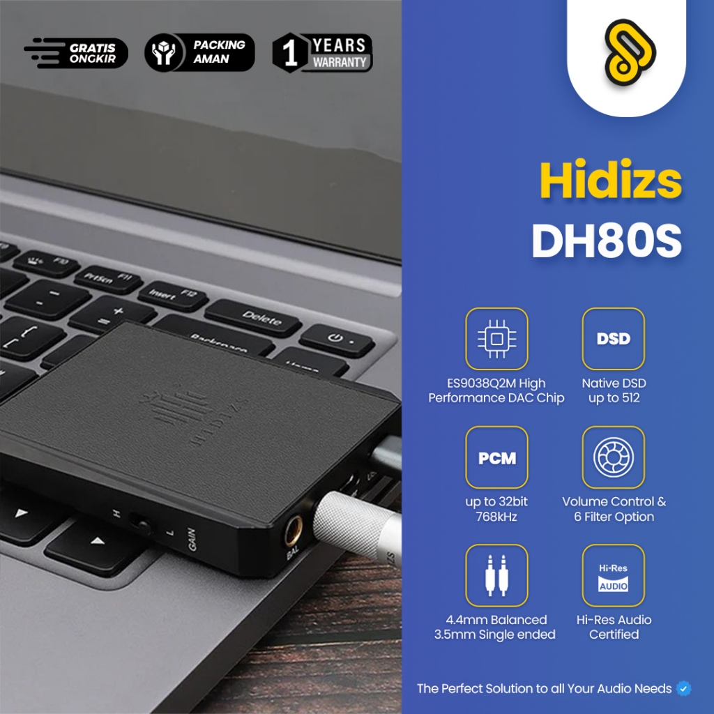 Jual Hidizs DH80S Portable Balanced DAC & AMP | Shopee Indonesia