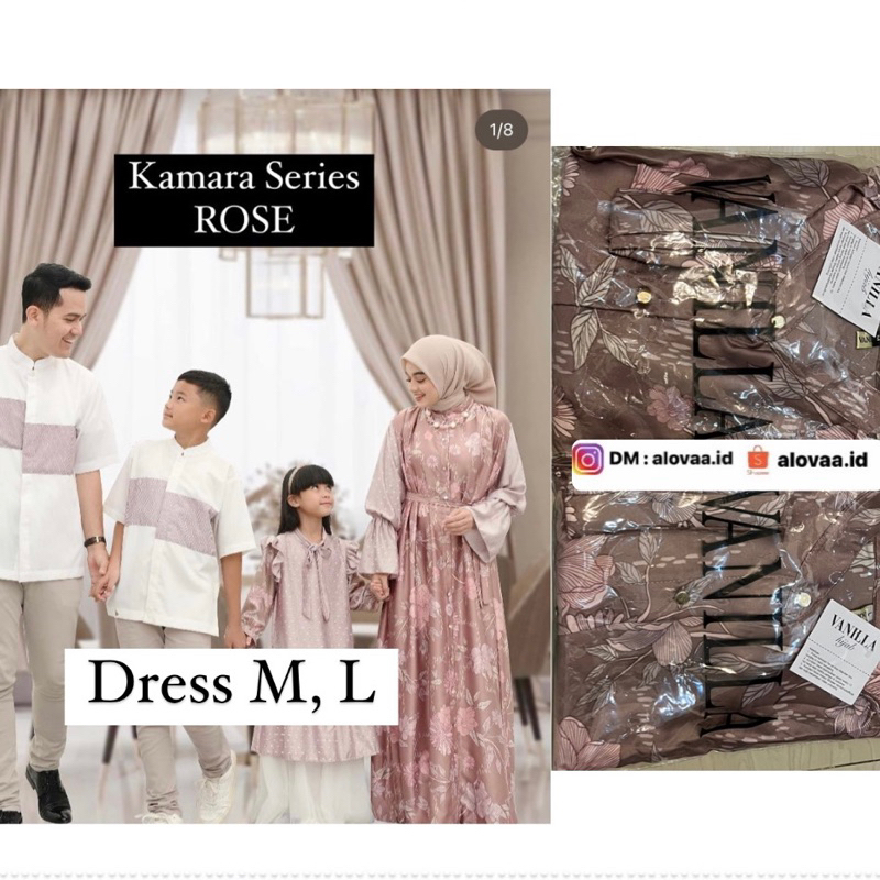 Jual KAMARA SERIES VANILLA DRESS ROSE PHOENIX KOKO ROSE PHOENIX SET ...