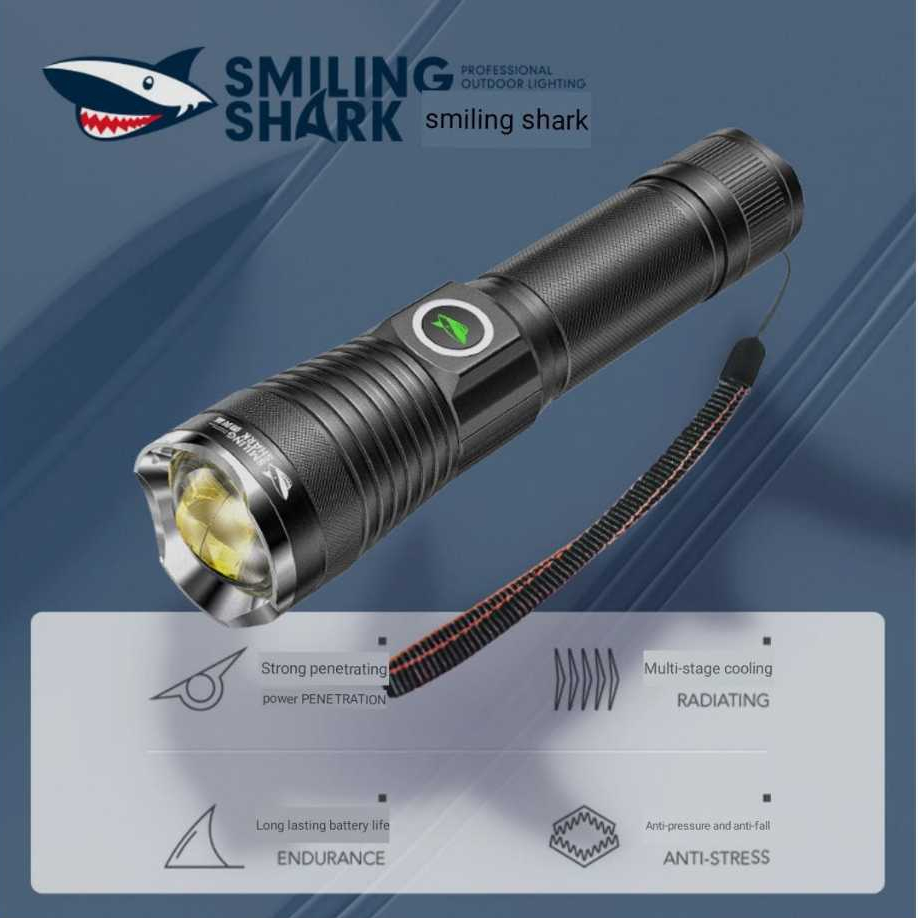 Jual SENTER LED SMILING SHARK SD-5200 - ZOOM - SUPER TERANG - JARAK ...