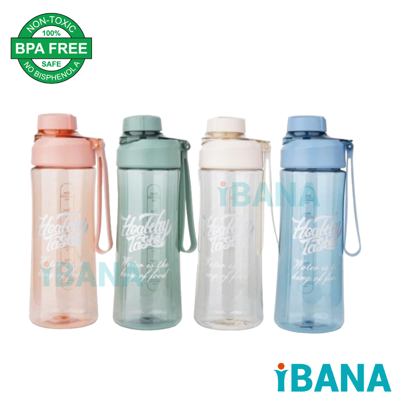 Jual IBANA HU48 BOTOL MINUM HEALTHY TASTED 630ML / BOTOL MINUM VIRAL ...