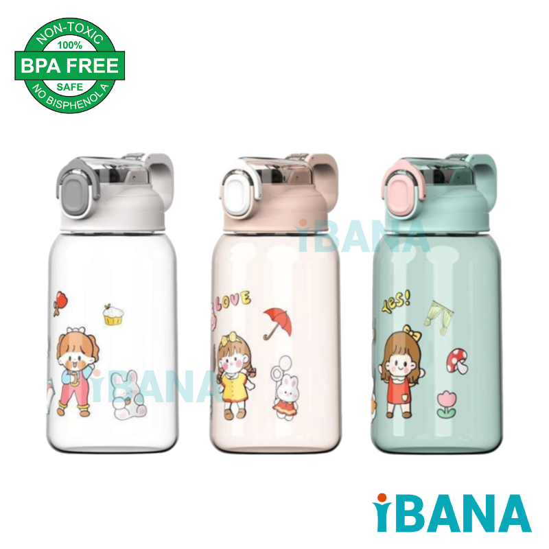 Jual IBANA HU53 BOTOL MINUM ANAK 500ML FREE STIKER / BOTOL MINUM VIRAL / BOTOL MINUM SEKOLAH ...