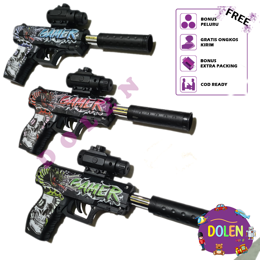 Jual Pistol Mainan P99 Water Gel Blaster WGG Peluru Jelly Tembakan ...