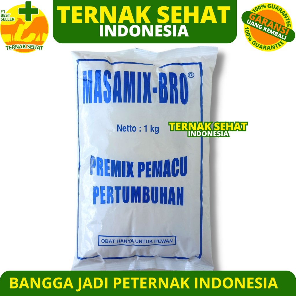 Jual MASAMIX BRO 1kg - Premix Pemacu Pertumbuhan Ayam Pedaging Broiler ...