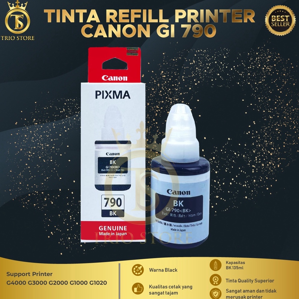 Jual HOT Tinta Canon Gi 79 Black For Printer G1 G2 G3 G4 G11 G21 G31 ...