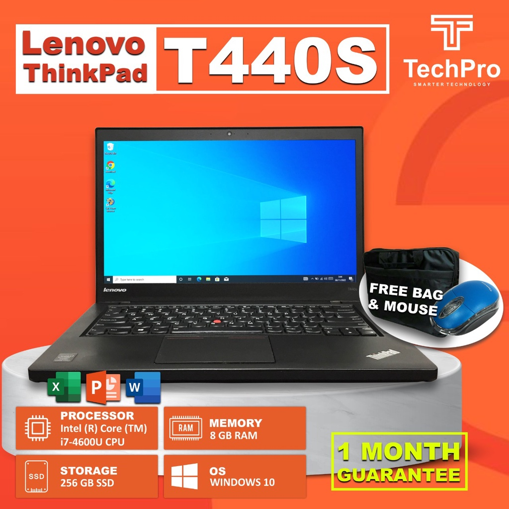 Jual Laptop Lenovo Thinkpad T440s ci7 Generasi 4TH RAM 8 GB SSD 256 GB ...