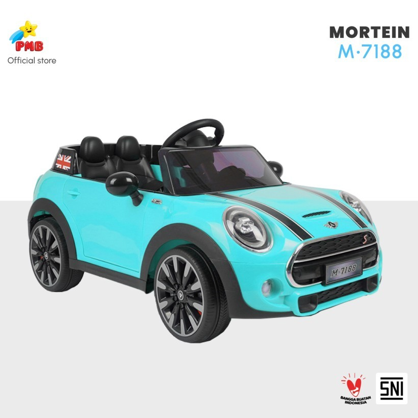 Jual Mobil Aki Anak PMB M7188 Mini Cooper (6V7Ah) Dual Mortein | Shopee ...