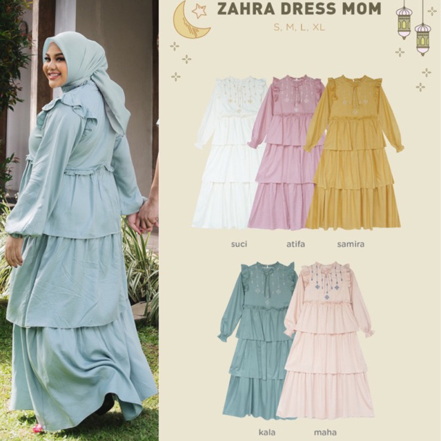 Jual Zahra Dress Mom BOHOPANNA | Gamis Dewasa | Shopee Indonesia