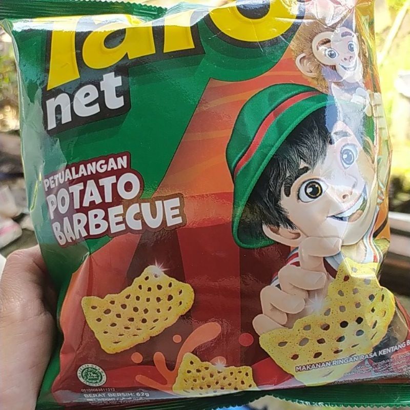 Jual taro net potato bbq 62gr | Shopee Indonesia