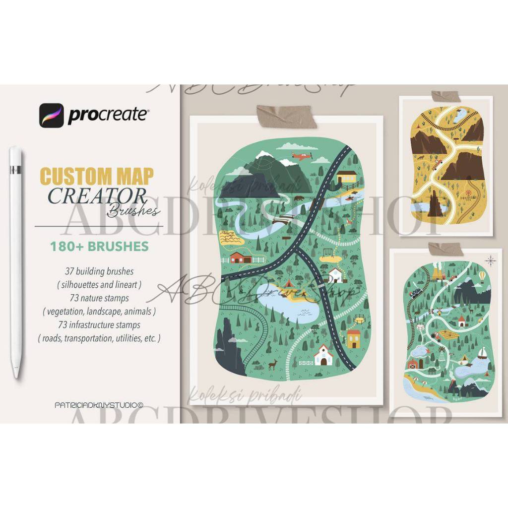 Jual Procreate Brush - Custom Map Creator | Shopee Indonesia
