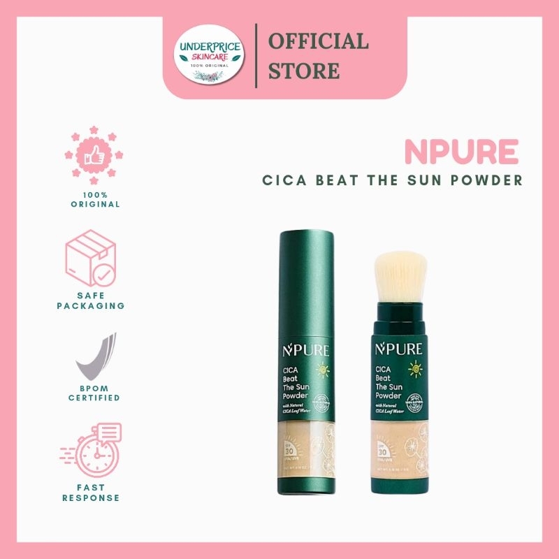 Jual NPURE Cica Beat The Sun Powder SPF 35 UVA/UVB Sunscreen | Shopee ...