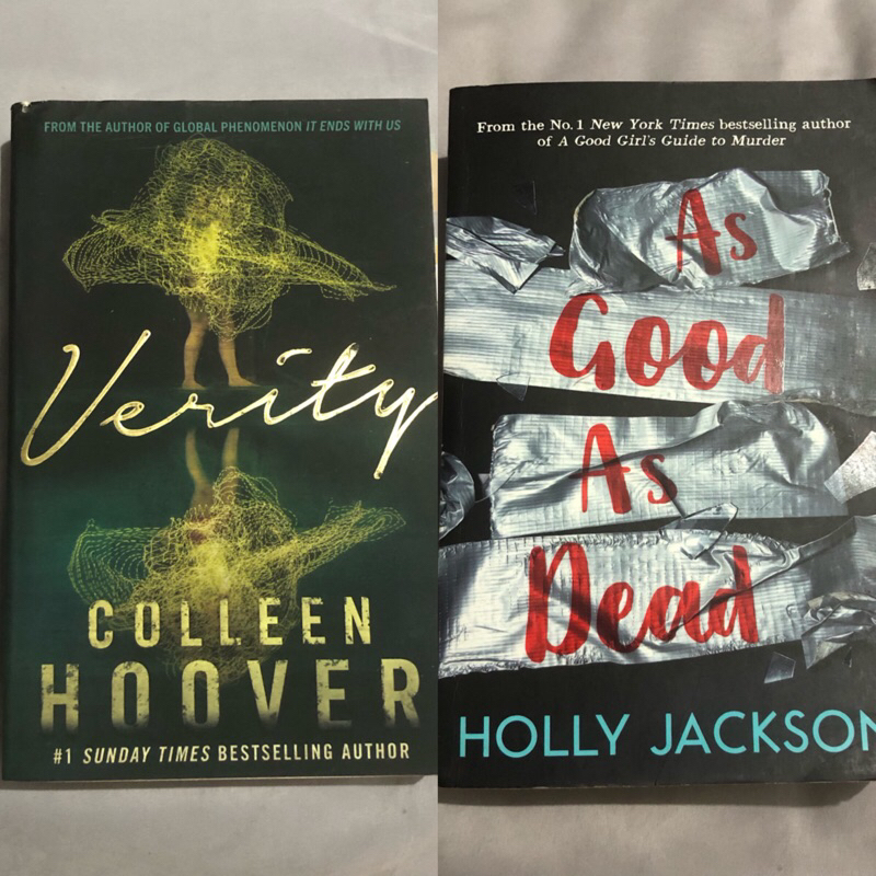 Jual buku preloved books verity colleen hoover coho as good as dead ...