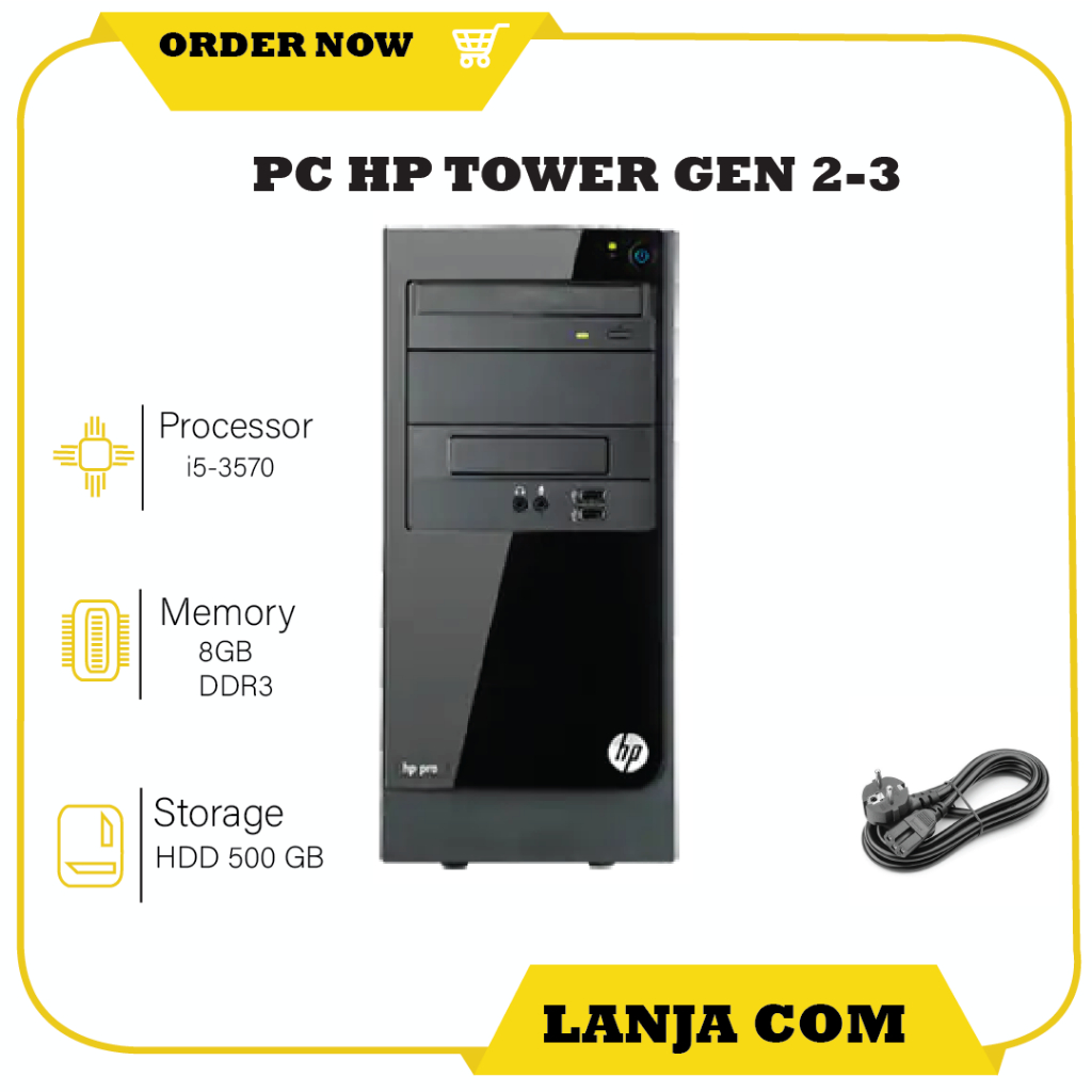 Jual PC HP CORE i5-3570 RAM 4GB HDD 500GB WIN 10 | Shopee Indonesia