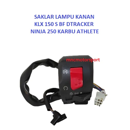 Jual SAKLAR LAMPU KANAN KLX 150 S BF DTRACKER NINJA 250 KARBU ATHLETE | Shopee Indonesia