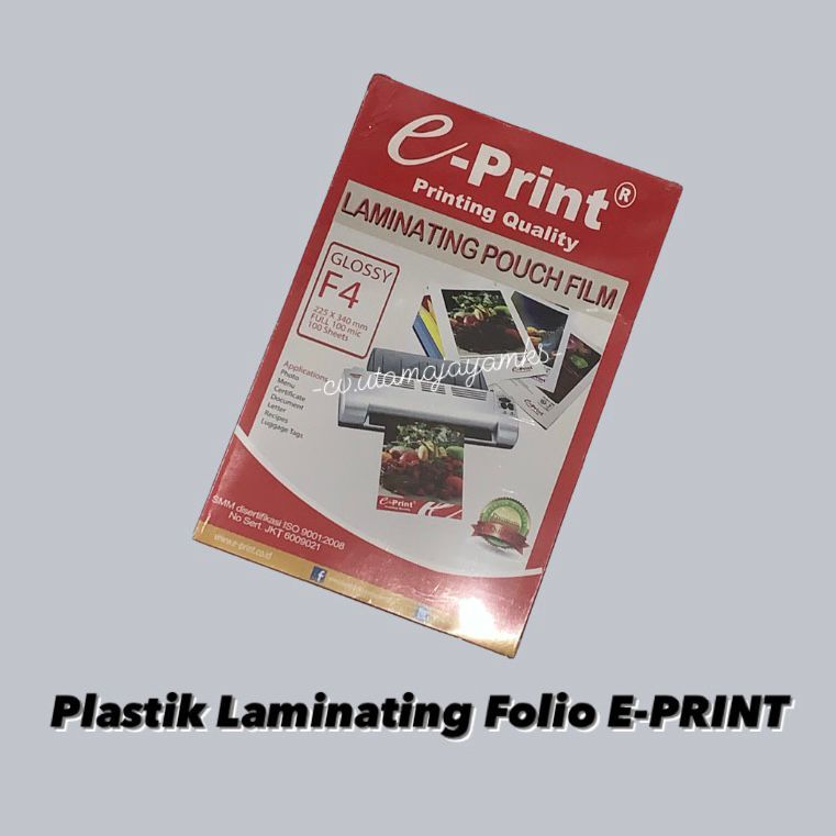 Jual PLASTIK LAMINATING FOLIO E-PRINT | Shopee Indonesia