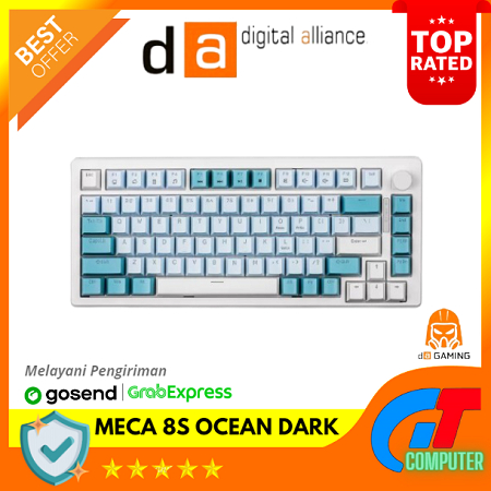 Jual Digital Alliance Keyboard Gaming Meca 8S Ocean Dark | Shopee Indonesia